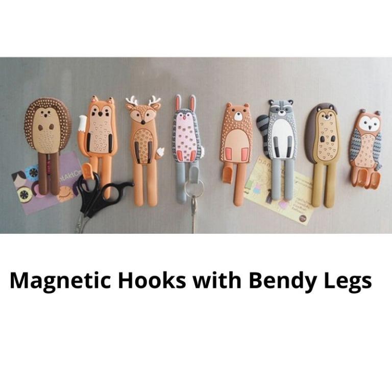 Magnetic Hooks with Bendy Legs, Furniture & Home Living, Furniture ...