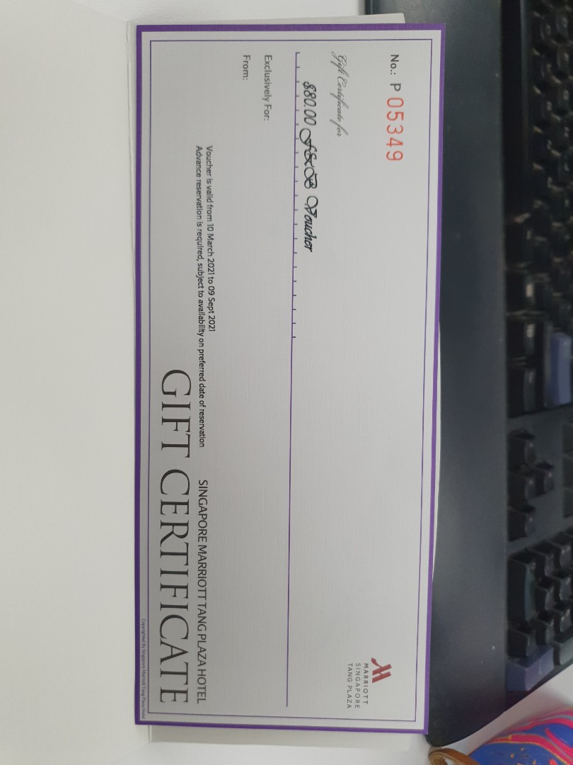 Marriot Voucher, Tickets & Vouchers, Vouchers on Carousell