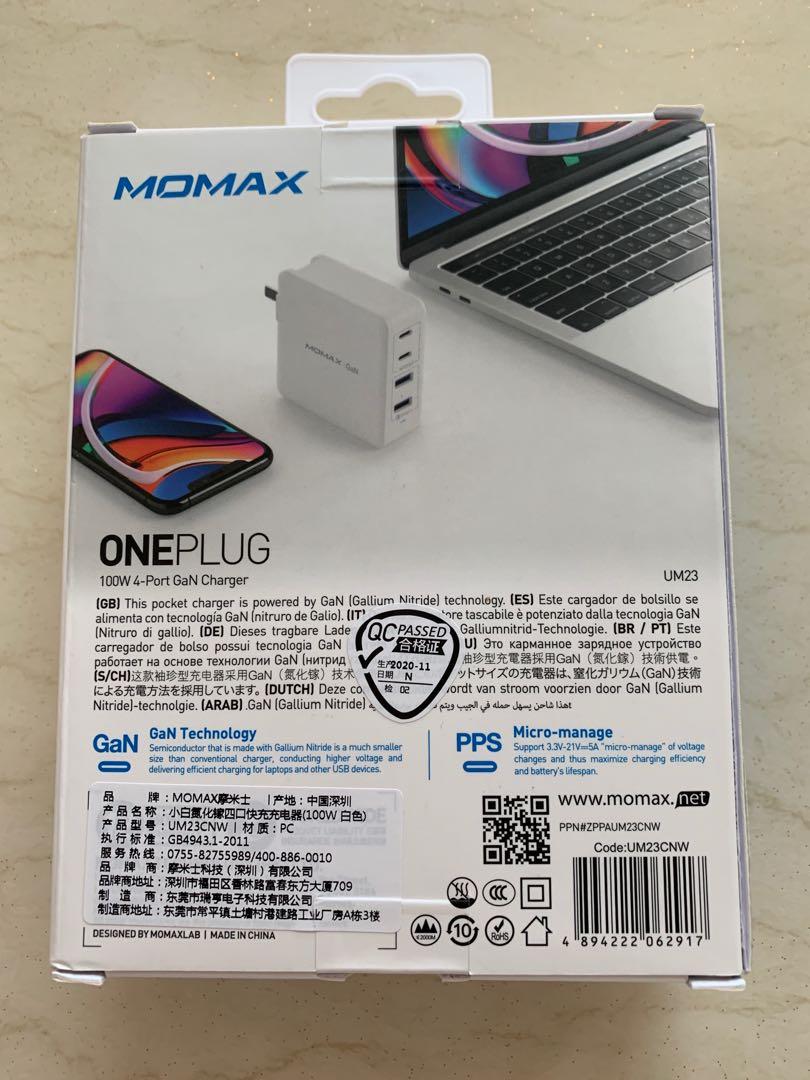 Momax 100W GaN PD charger, Mobile Phones & Tablets, Mobile & Tablet ...