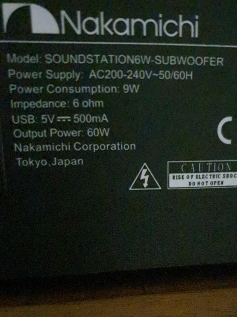 Nakamichi Soundbar with Subwoofer, Audio, Soundbars, Speakers ...