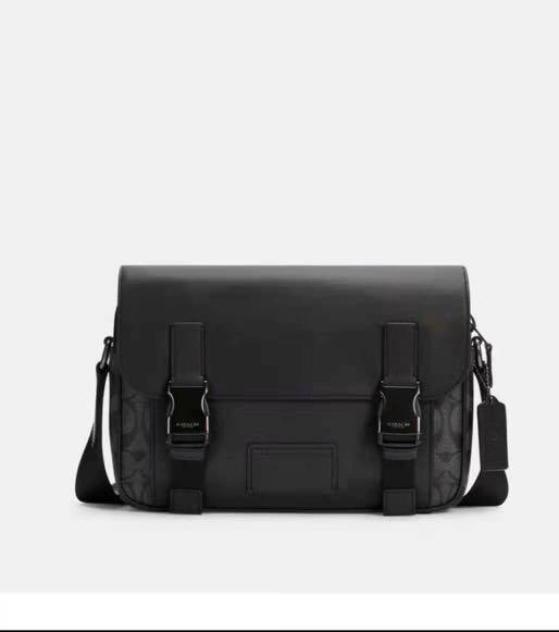 New Coach Outlet Men's Bag Classic Logo TRACK Messenger Bag, Men's ...