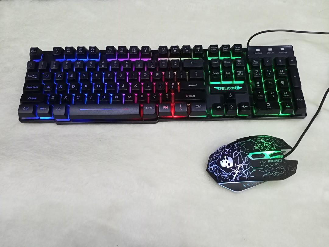 New Kuiyn T6 Rgb Wired Keyboard With Mouse Computers And Tech Parts And Accessories Computer