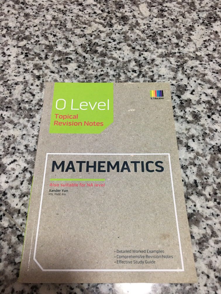 O Level Mathematics Topical Revision Notes, Hobbies & Toys, Books ...