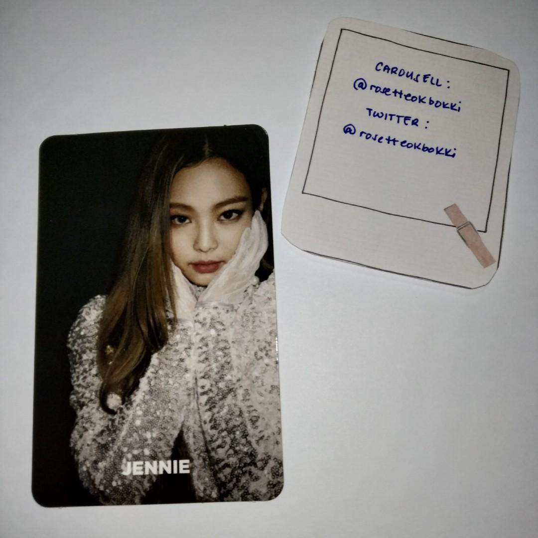 Official Blackpink Jennie Square Up photocard, Hobbies & Toys ...