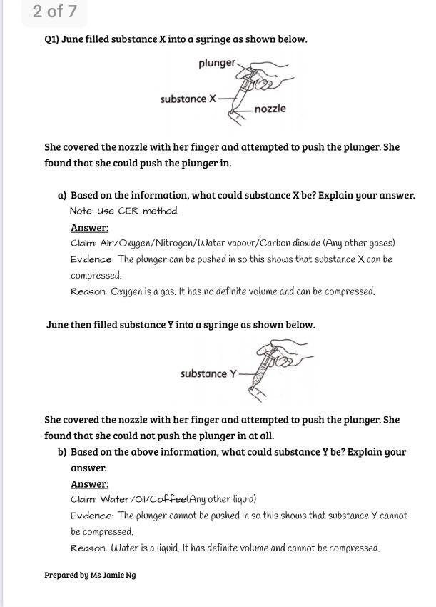P4 Science matter notes, Hobbies & Toys, Books & Magazines, Assessment ...