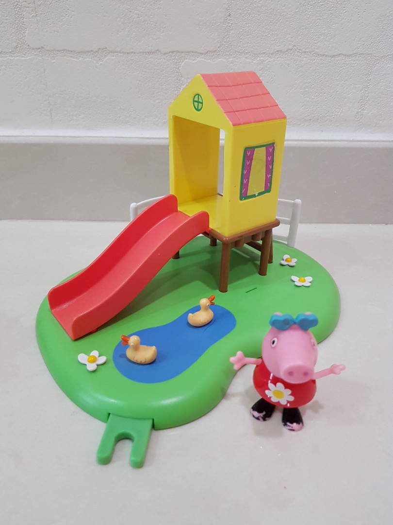 Peppa Pig Swing and Slide Playground Figurines, Hobbies & Toys, Toys ...