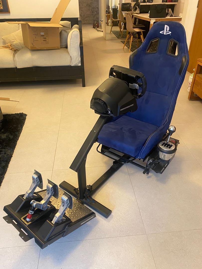 Sim racing Playseat + Thrustmaster TGT wheelbase + Thrustmaster T-LCM ...
