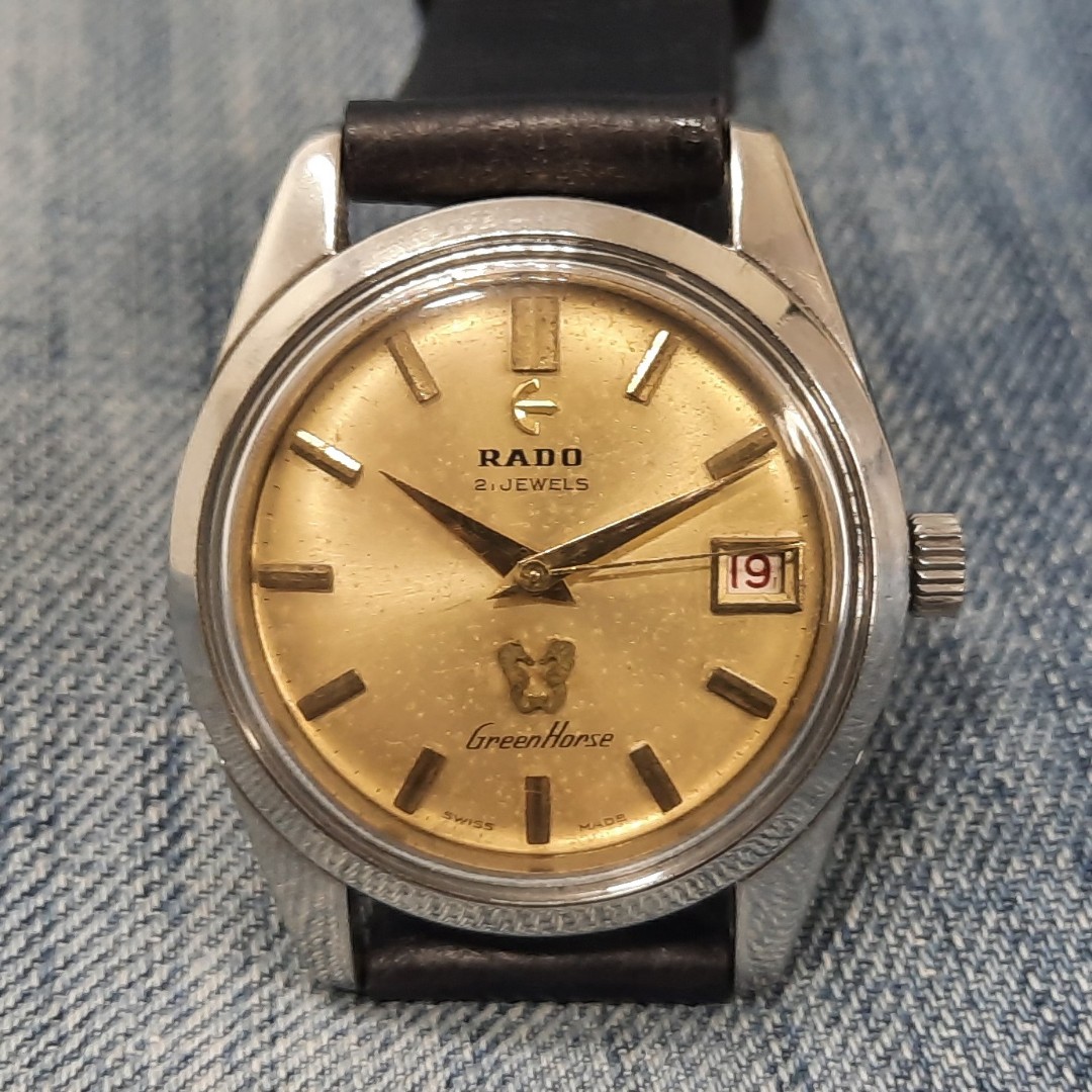 Rado "GreenHorse" 21 Jewels Date Automatic Watch, Men's Fashion ...