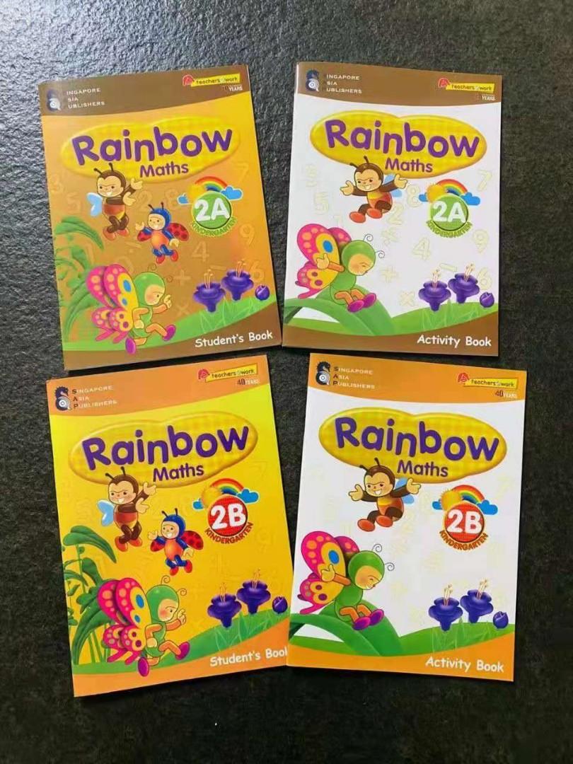 非點讀-新加坡彩虹數學《rainbow math》8冊, 興趣及遊戲, 書本 & 文具, 小朋友書 - Carousell