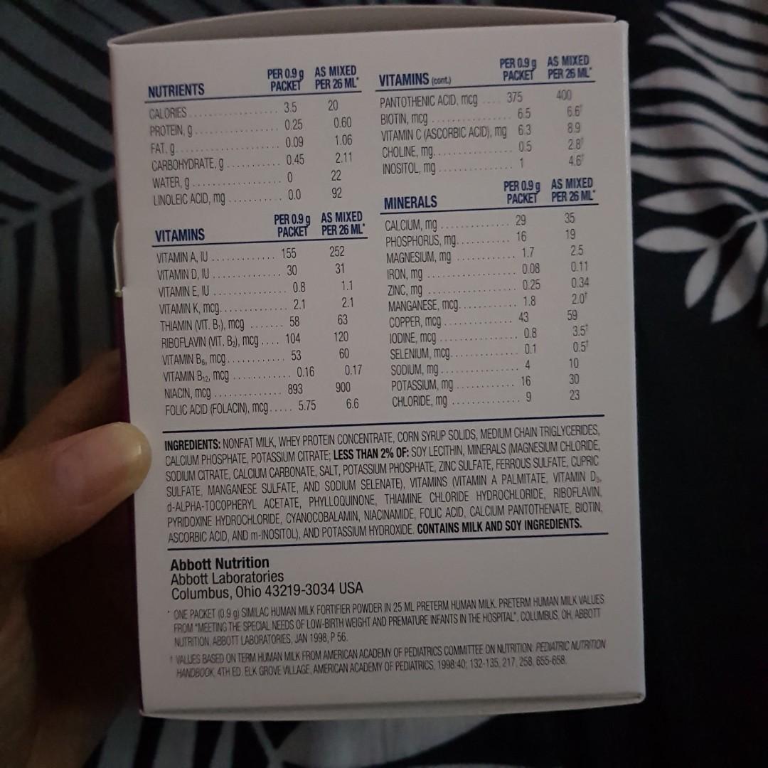 SIMILAC Human Milk Fortifier, Babies & Kids, Nursing & Feeding ...