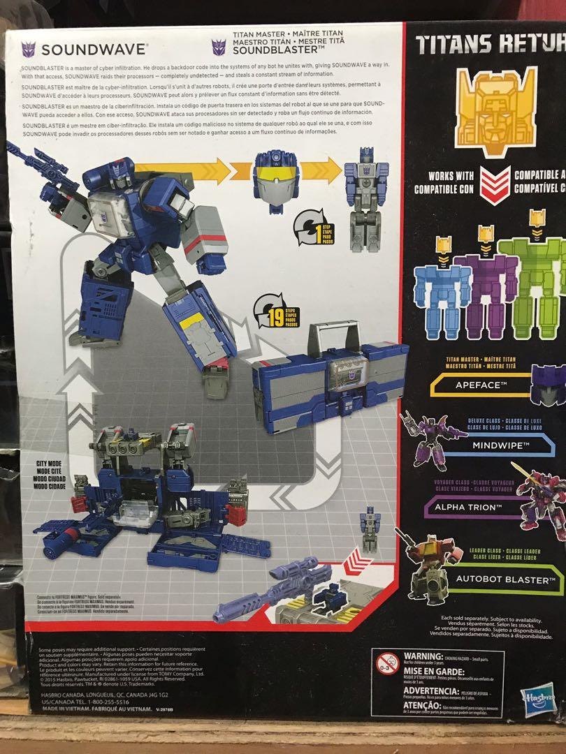 Transformers Soundwave Titans return, Hobbies & Toys, Toys & Games on ...