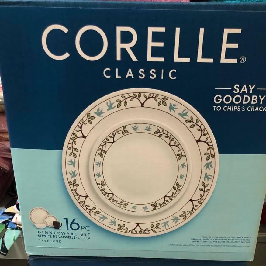 Tree Bird 16 pcs set Corelle, Furniture & Home Living, Kitchenware ...