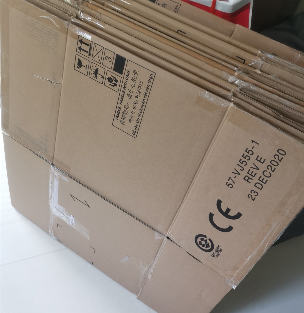 Used carton boxes Medium - square, Furniture & Home Living, Home ...