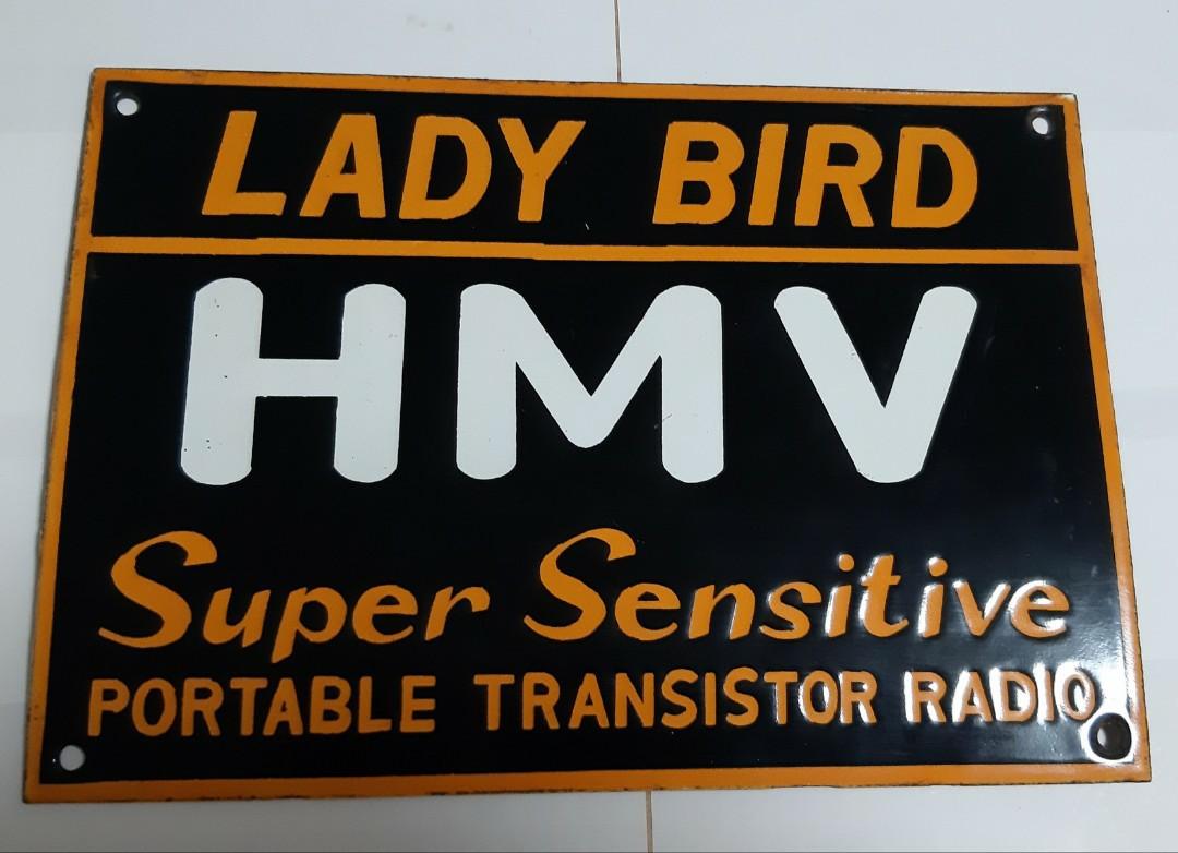 Vintage HMV metal signage, Hobbies & Toys, Memorabilia & Collectibles ...