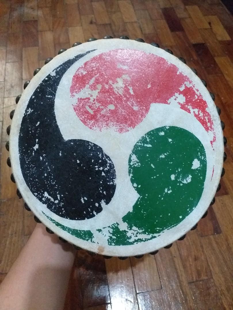 Vintage Taiko Wadaiko Traditional War Drum Japan Art Deco Display ...