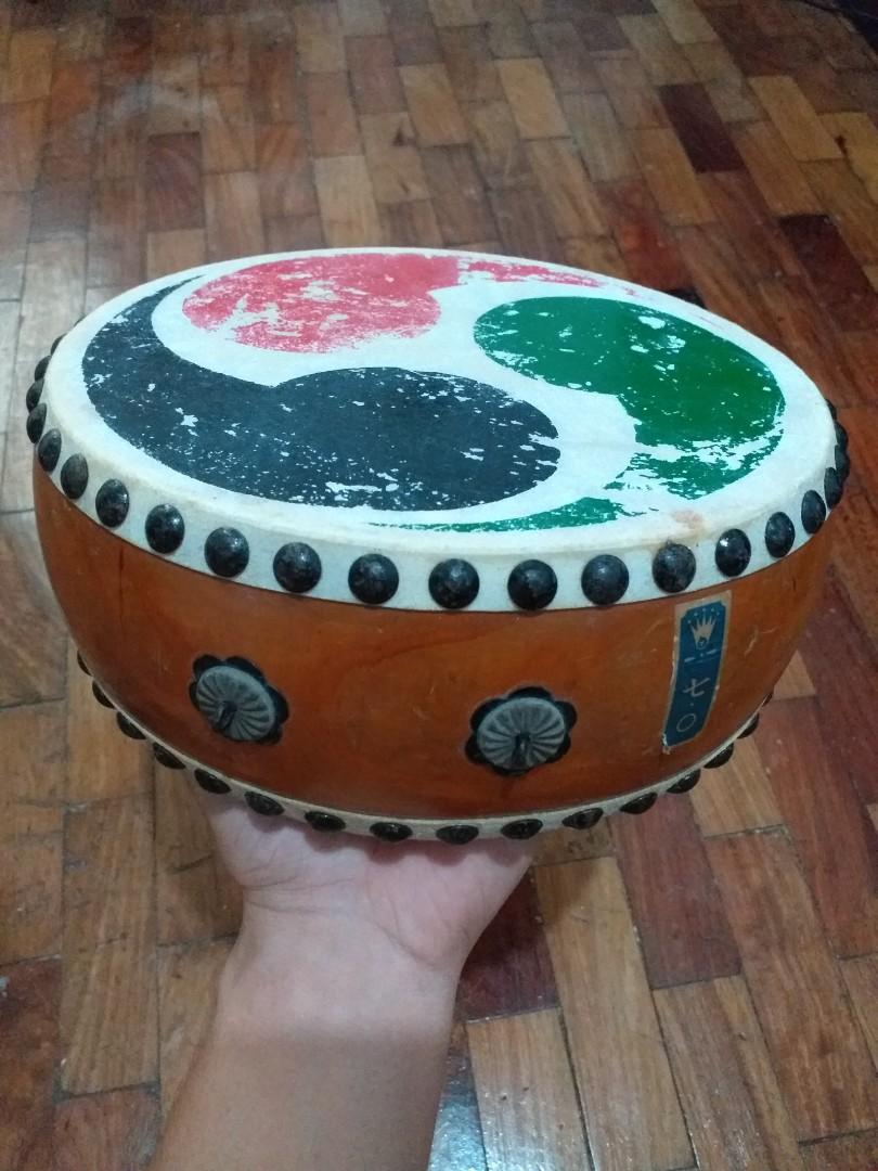 Vintage Taiko Wadaiko Traditional War Drum Japan Art Deco Display ...