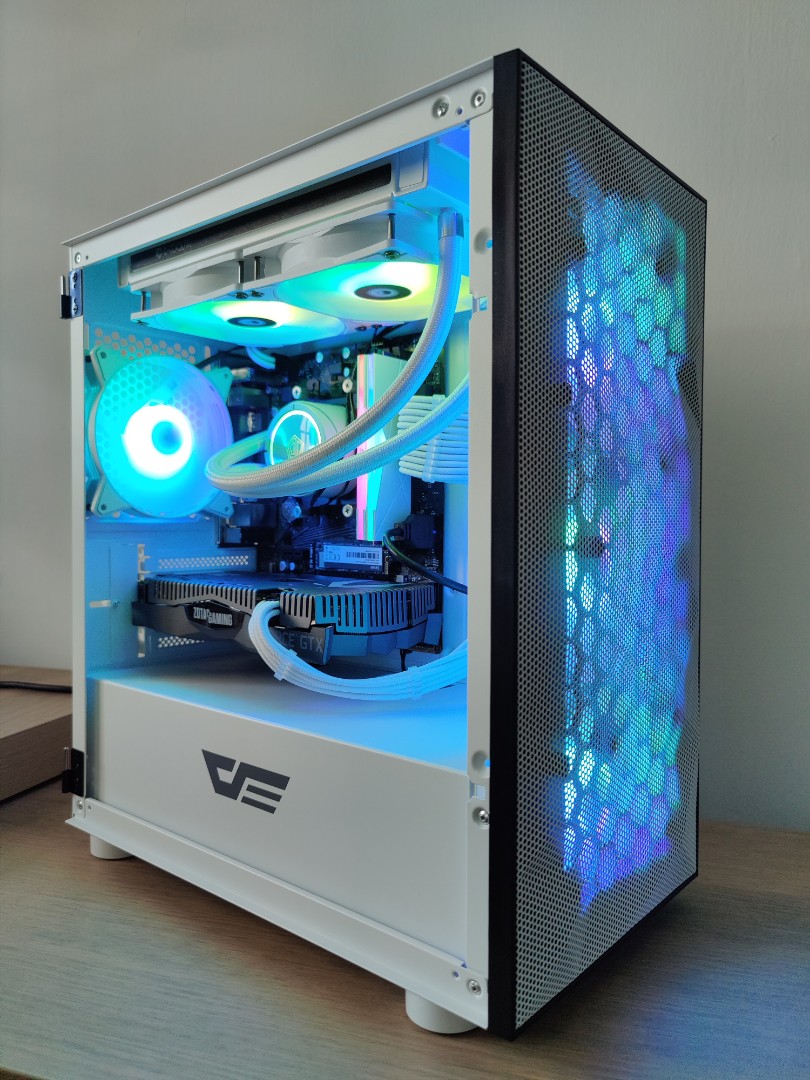WHITE Custom Gaming PC featuring ryzen 3600 and gtx 1660 super ...
