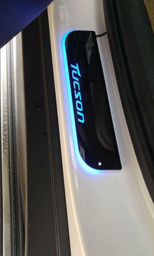Tucson scuff plate with light., Car Accessories, Accessories on Carousell