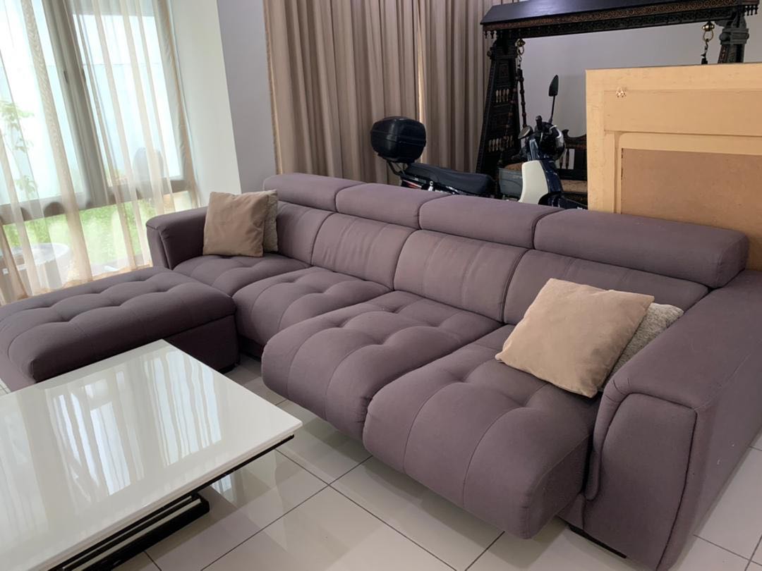 Sofa With Pull Out Leg Rest | Baci Living Room