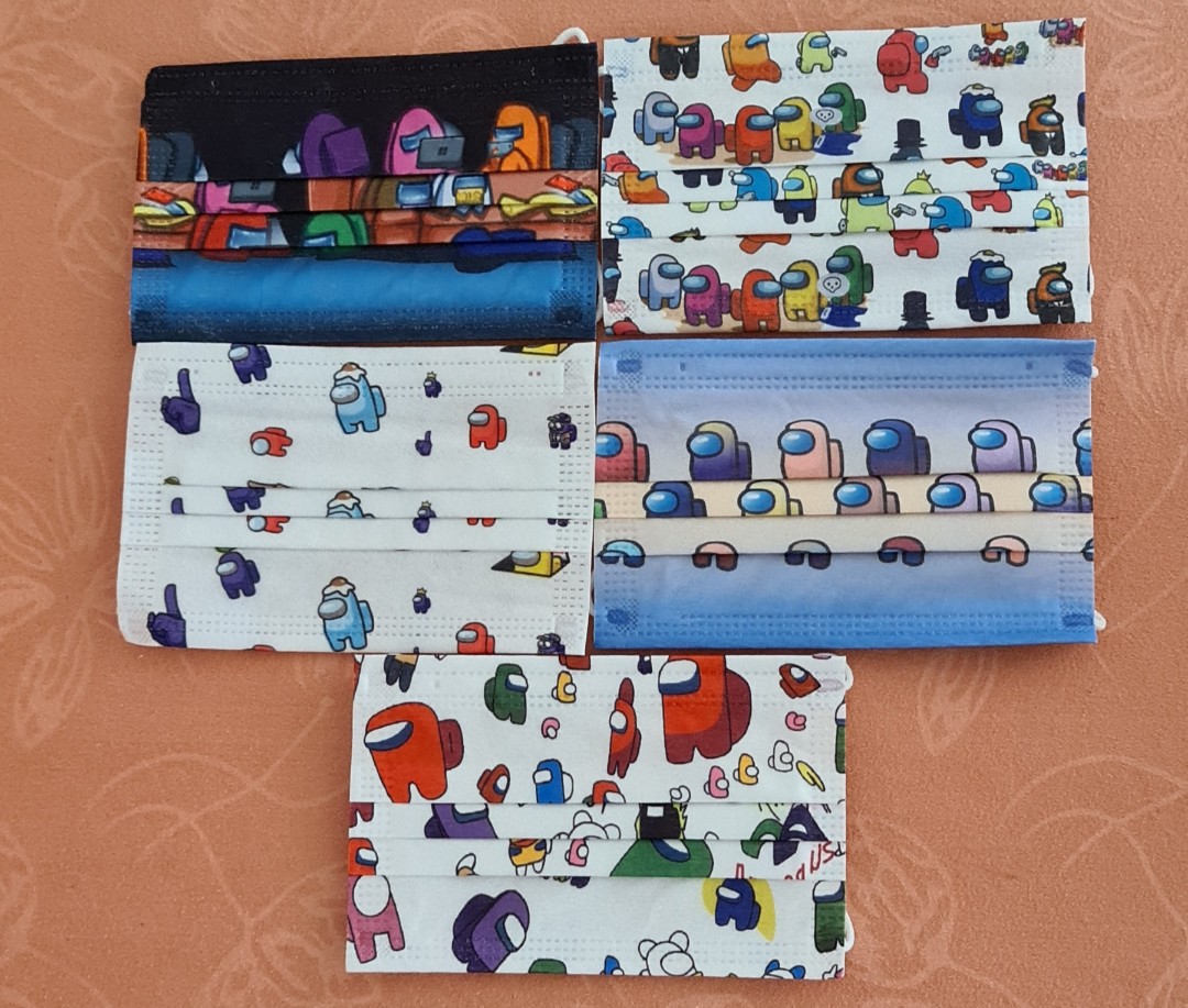 Among Us Adult Disposable Masks, Everything Else on Carousell