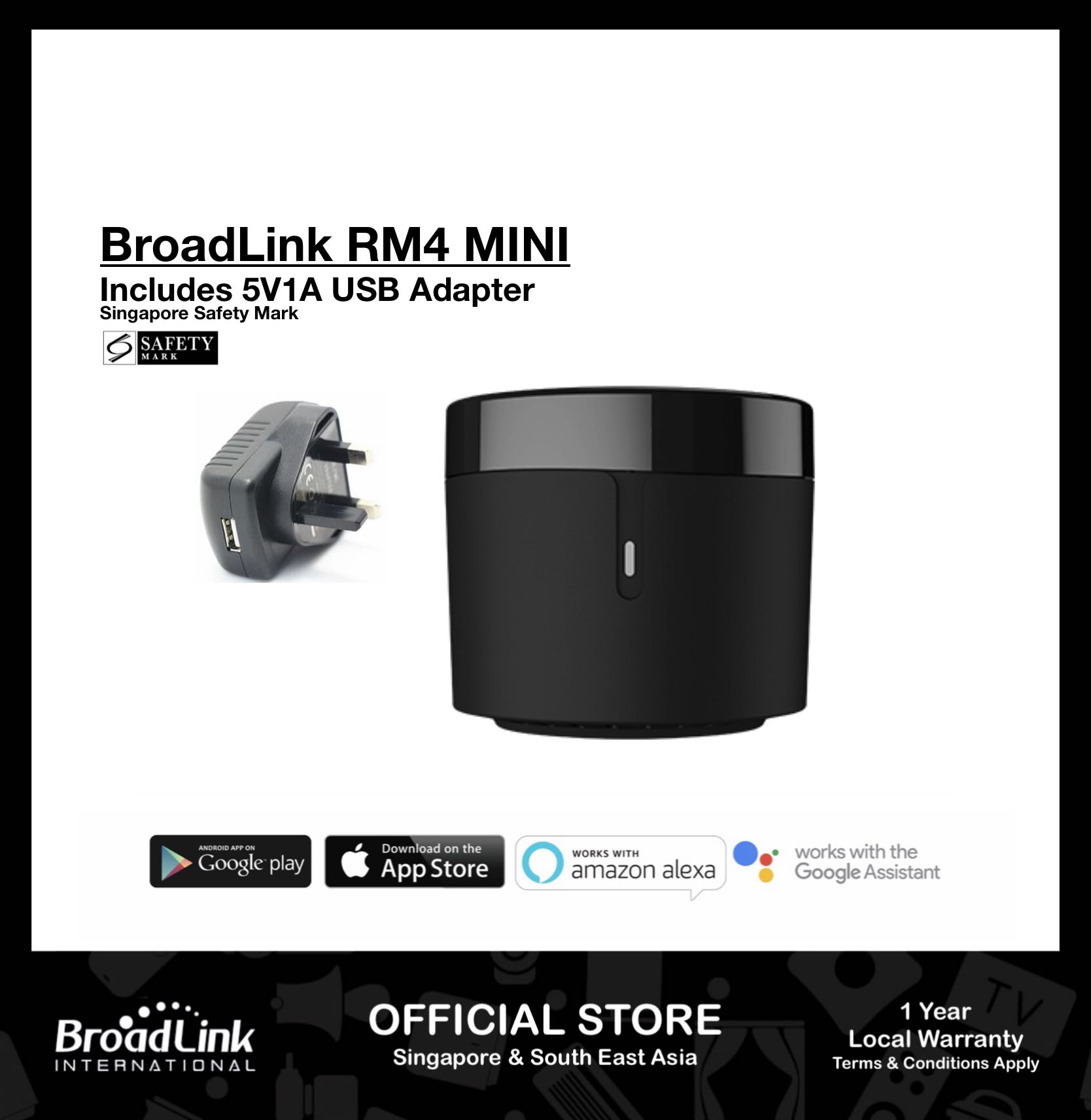 Broadlink RM4 Mini - RM Mini 4 - Universal IR Remote - Smart Home ...
