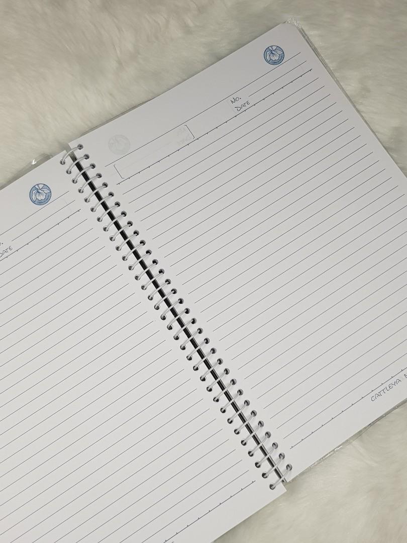 Cattleya Spiral Notebook Blue 100 Sheets 6×8.5", Hobbies & Toys ...