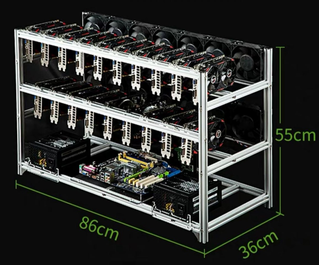 Custom Mining Rig 19GPU B250 Asus Mining Expert, Computers & Tech ...