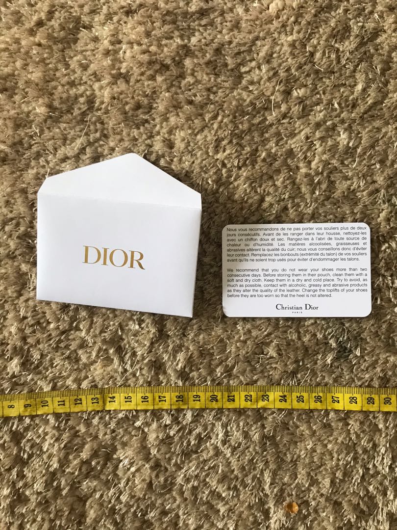 dior aunthentic card christian dior booklet brand label tag dior ...