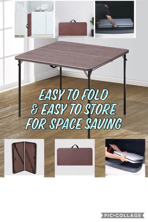 Folding table foldable table portable square table Light Weight Easy ...