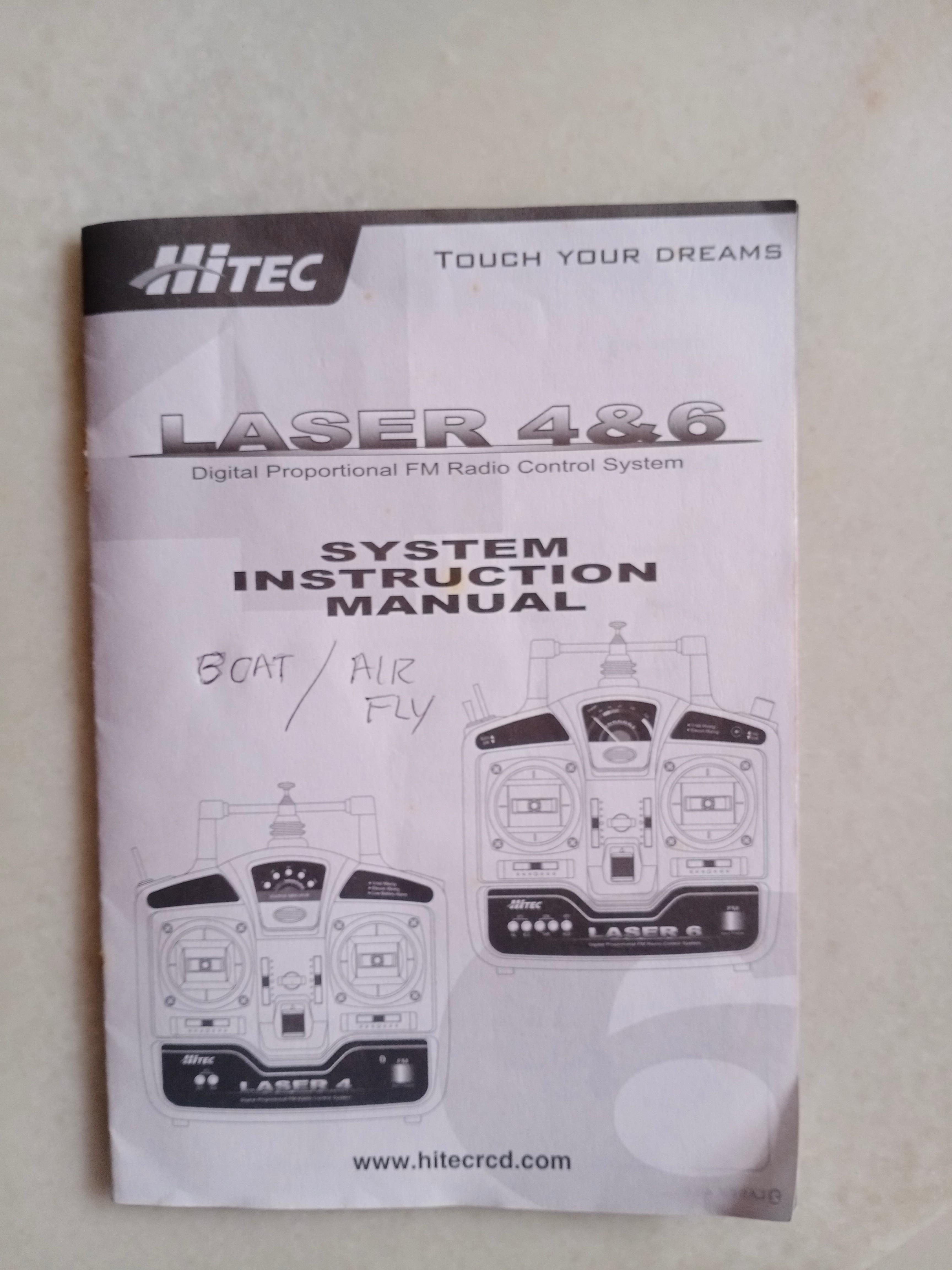 HiTEC LASER 4 Digital Proportional FM Radio Control System, Audio ...