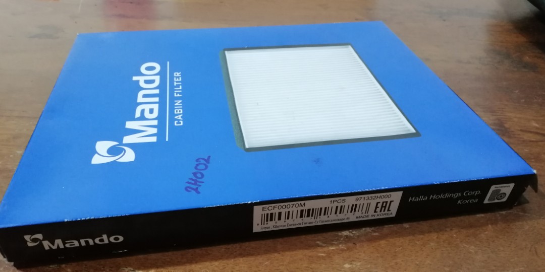 HYUNDAI ELANTRA MD 2012-2014 Mando Cabin aircond Filter Made in Korea ...
