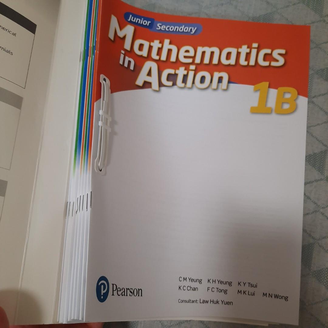 Junior secondary mathematics in action 1B pearson, 興趣及遊戲, 書本 & 文具, 教科書 - Carousell