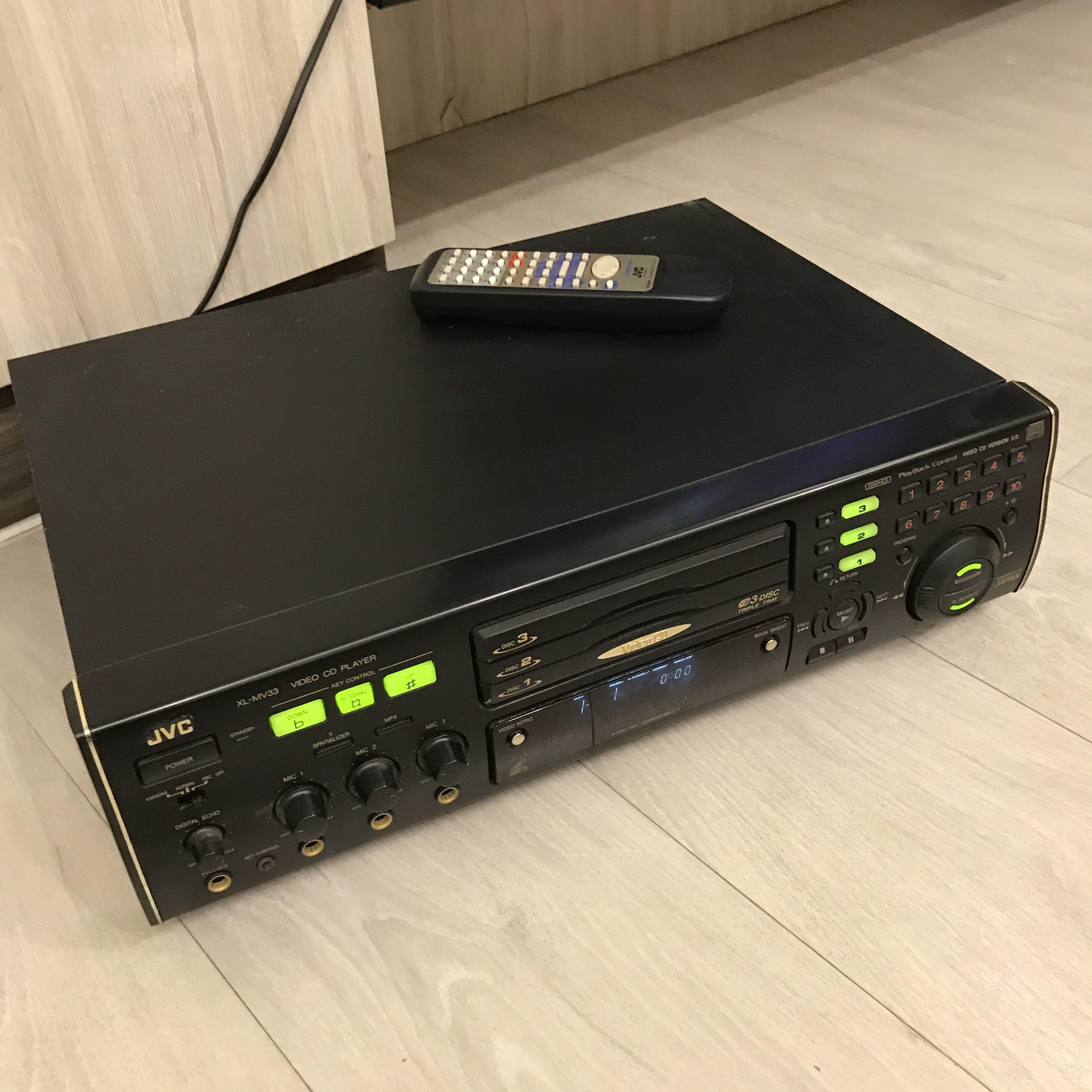 JVC Karaoke VCD player / Model XL-MV33 / Video CD Player / Made In Japan / Vintage KTV Multi ...