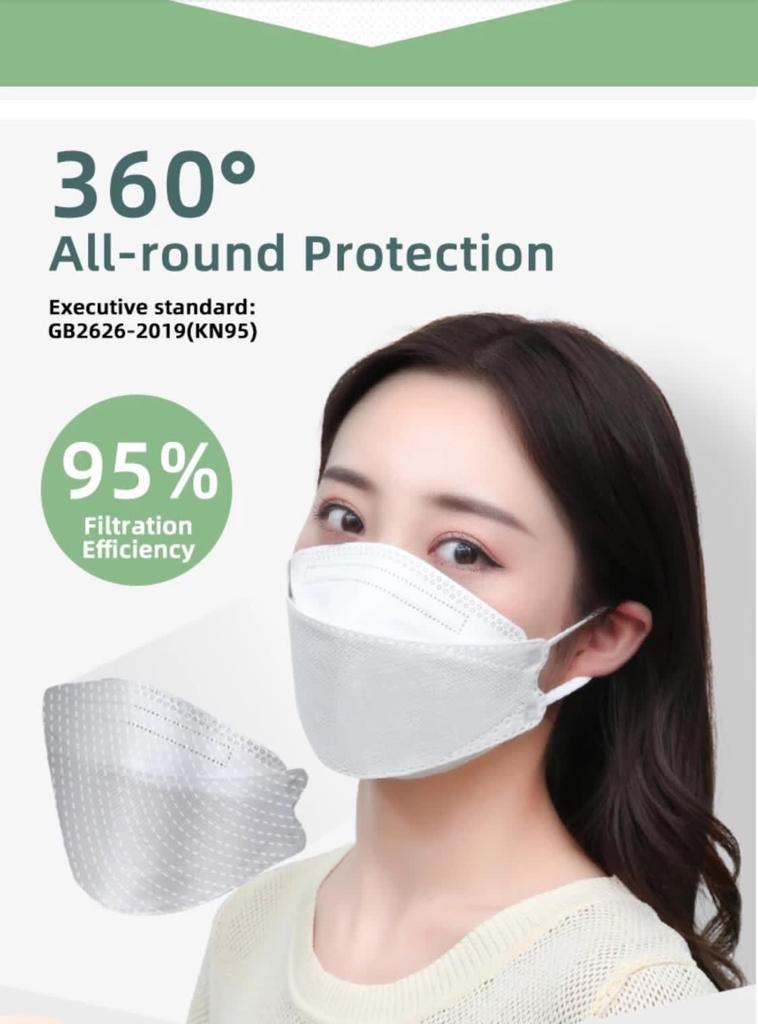 KF94 "Fish Mouth Type 3D Mask", Health & Nutrition, Face Masks & Face ...