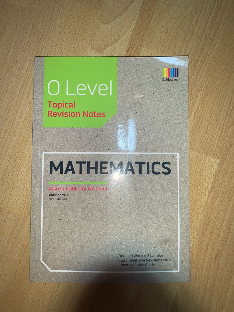 Mathematics O Level Topical Revision Notes, Hobbies & Toys, Books ...