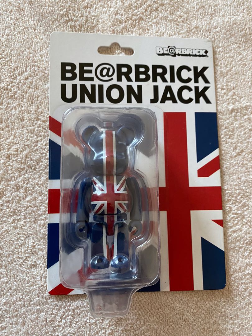 Medicom be@rbrick Union Jack 100% bearbrick, 興趣及遊戲, 玩具 & 遊戲類 - Carousell