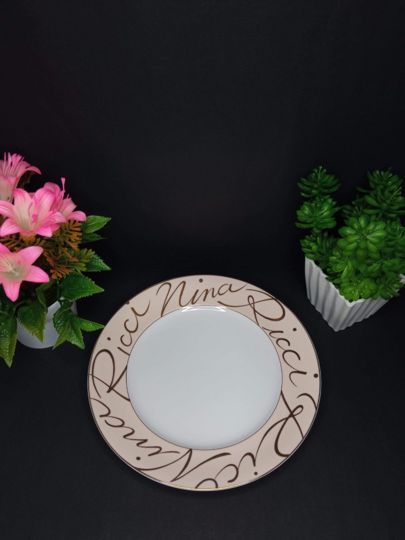 BIRTHDAY SALE!!!Nina Ricci Dinner set of 6 plates, Furniture & Home ...