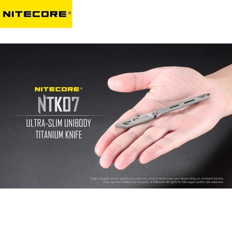 Nitecore NTK07 Ultra-Slim Unibody Titanium Alloy Knife (NTK7 EDC ...