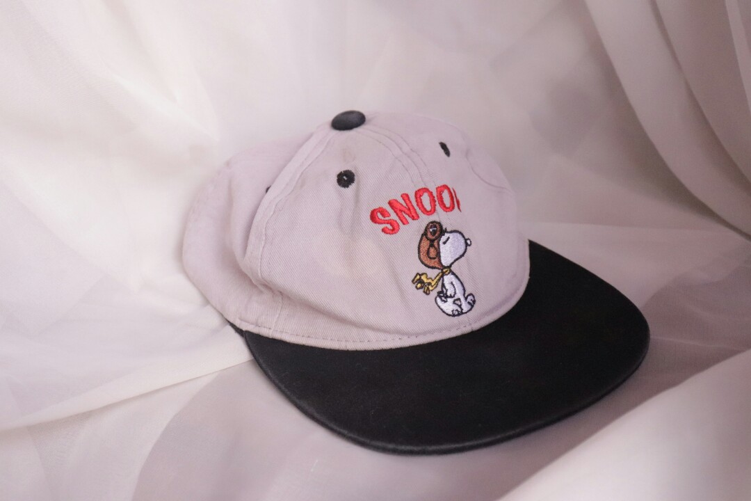 Original Peanuts Snapback Cap with Snoopy Embroidery, Men's Fashion ...