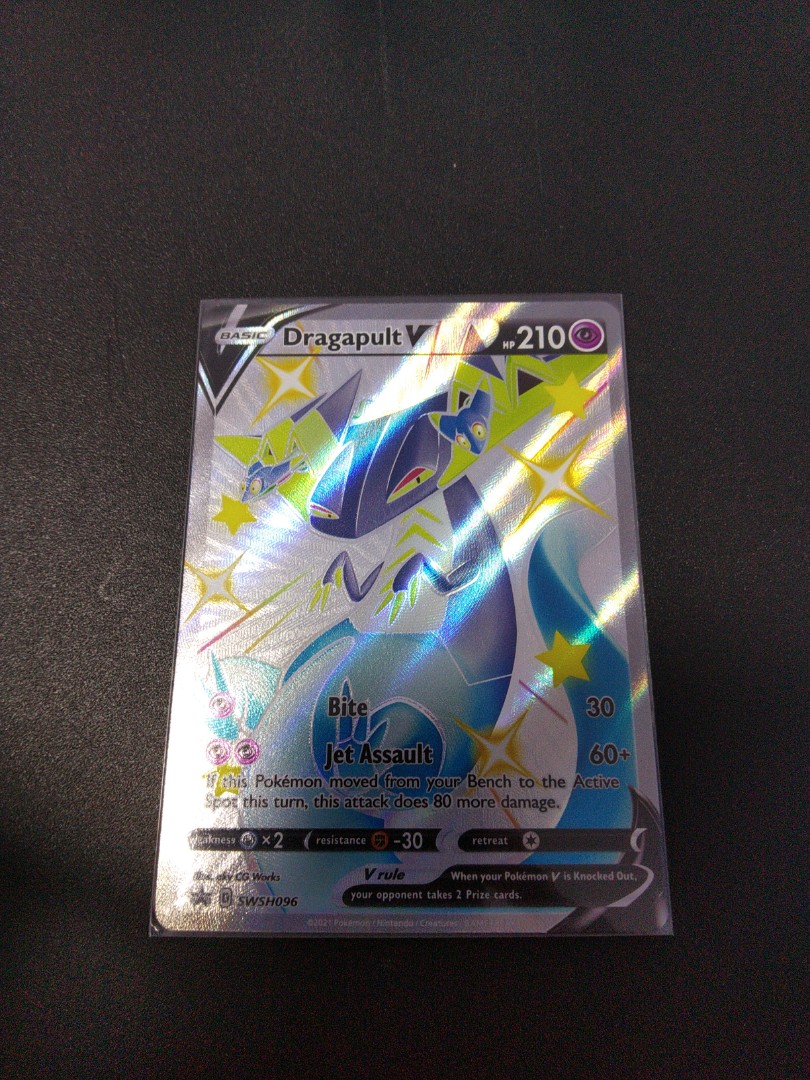 Pokemon TCG Dragapult V Shiny Rare Promo - SWSH096, Hobbies & Toys ...