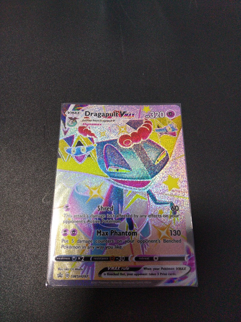 Pokemon TCG Dragapult Vmax Shiny Rare Promo - SWSH097, Hobbies & Toys ...