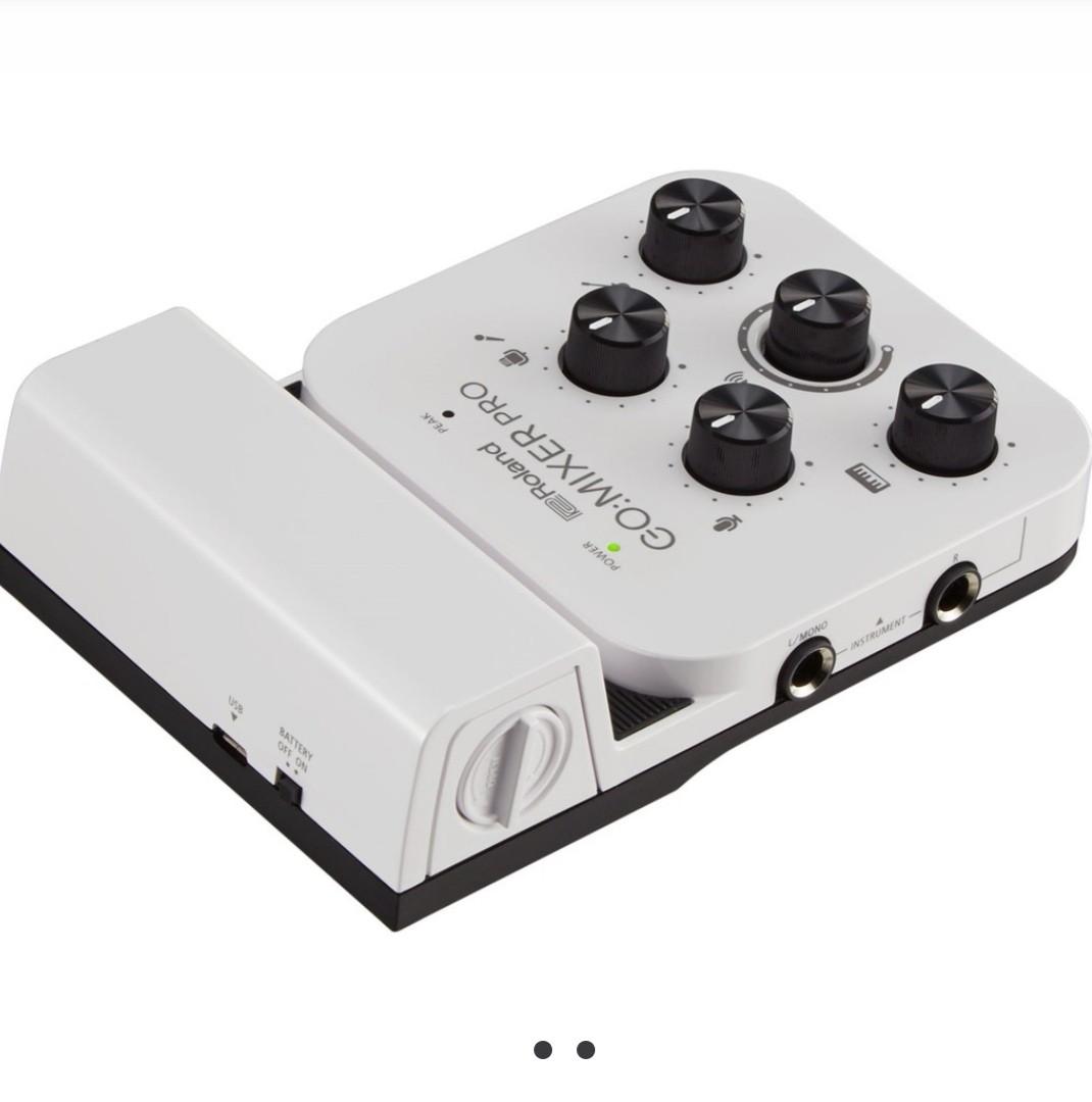 Portable Audio Interface:Roland GO:MIXER PRO with USB output Input - 9 ...