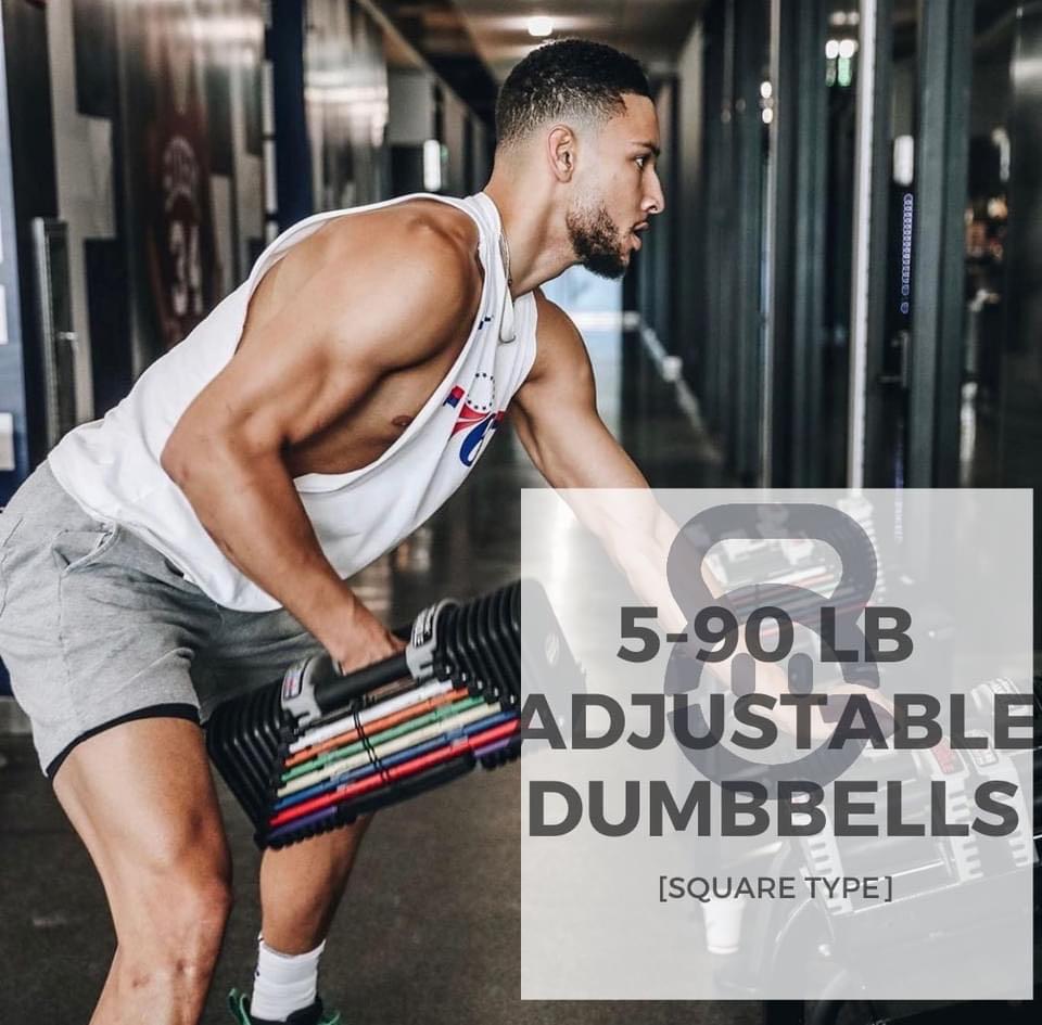 Adjustable Dumbbell Square Type 5-90lbs Powerblock OEM, Sports ...