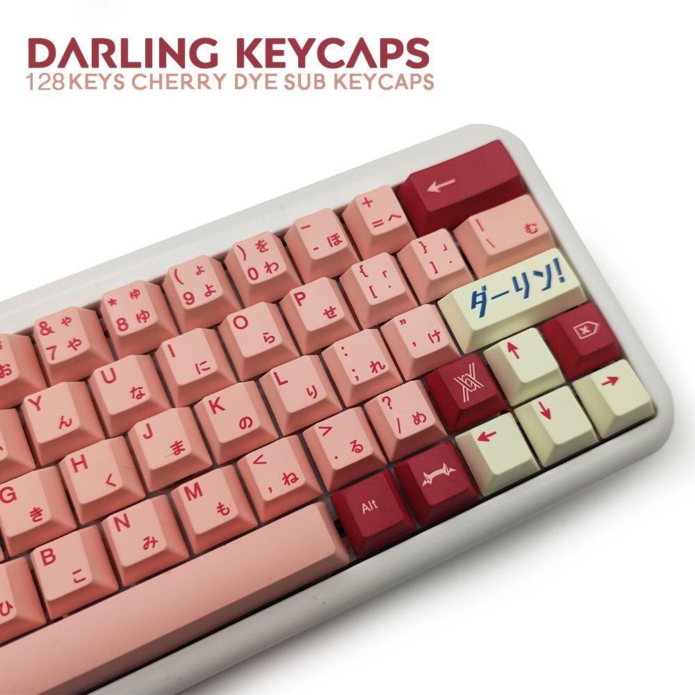 PREORDER Darling in the FranXX Zero Two CHERRY PBT Mechanical Keyboard ...