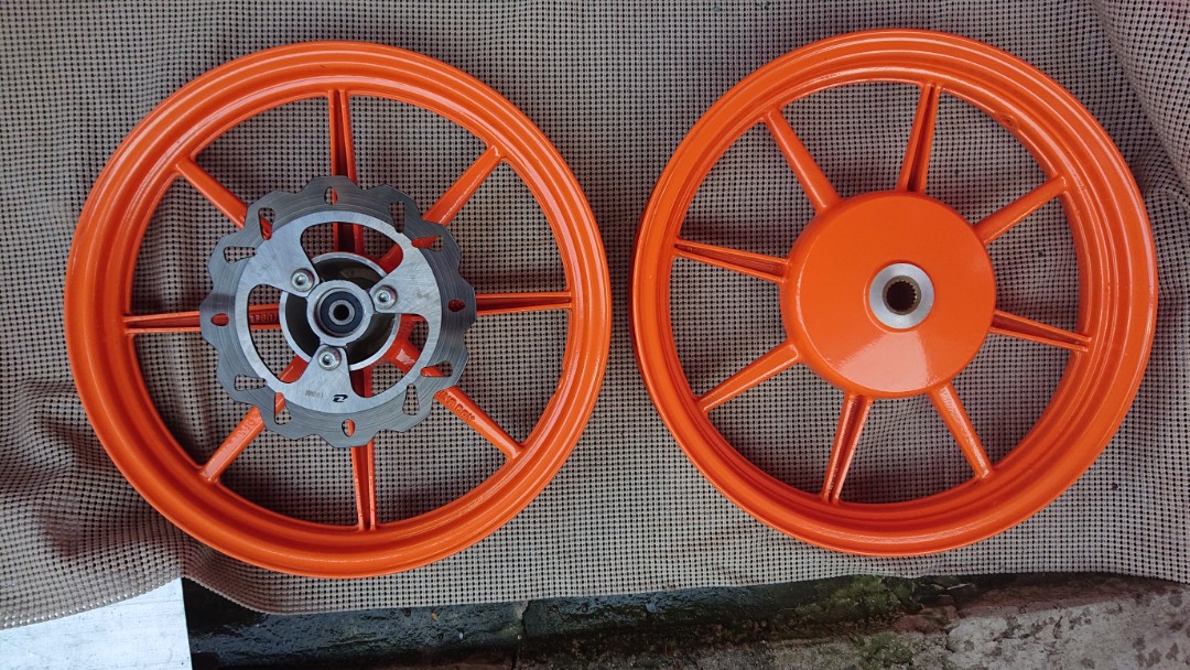 RACING BOY RCB RB 8 MAGS ORANGE FOR YAMAHA MIO i 125 M3 with RCB DISC ...