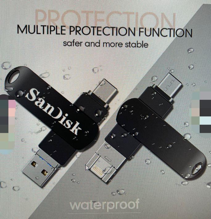 ScanDisk 3 in 1 OTG USB Flash Drive, Everything Else on Carousell