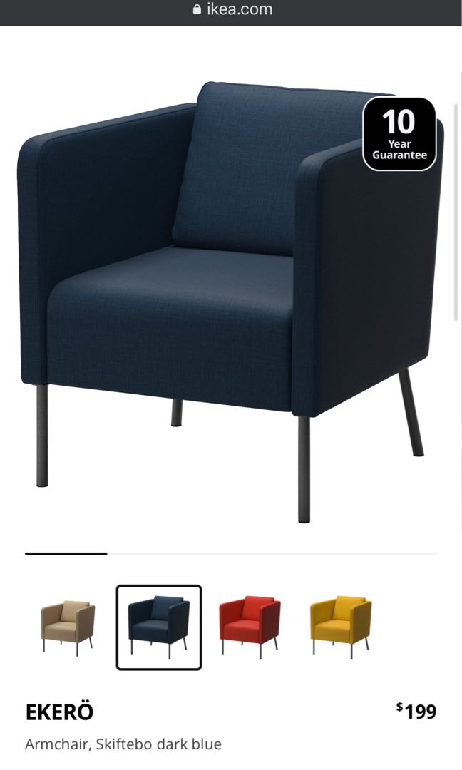 IKEA Ekero Armchair, Furniture & Home Living, Furniture, Chairs on ...
