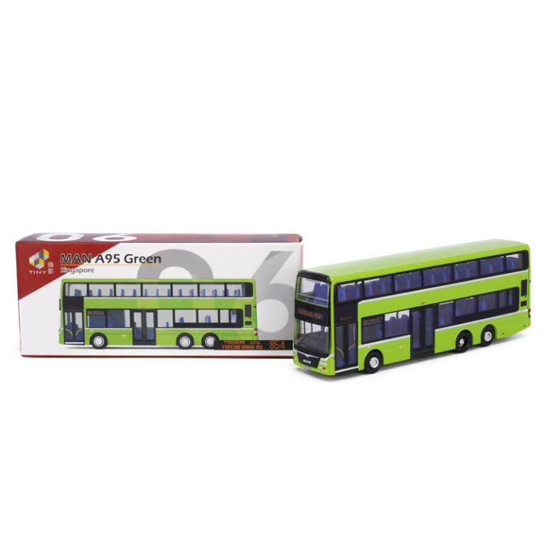 Singapore Green Bus MAN A95 Model (1:110) [Route Number 854], Hobbies ...
