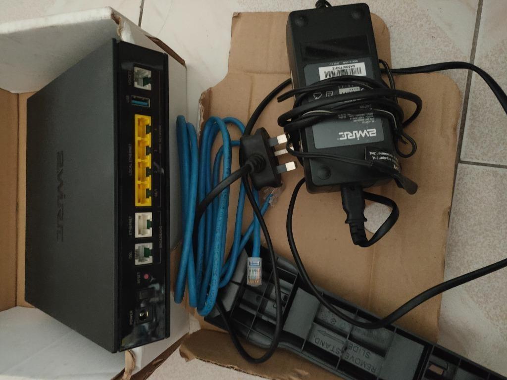 Singtel Router 4 port Ethernet Integrated wireless-G Modem for sale ...