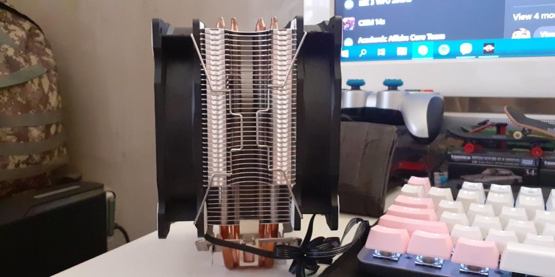 Snowman t4 dual fan cpu cooler, Computers & Tech, Parts & Accessories ...